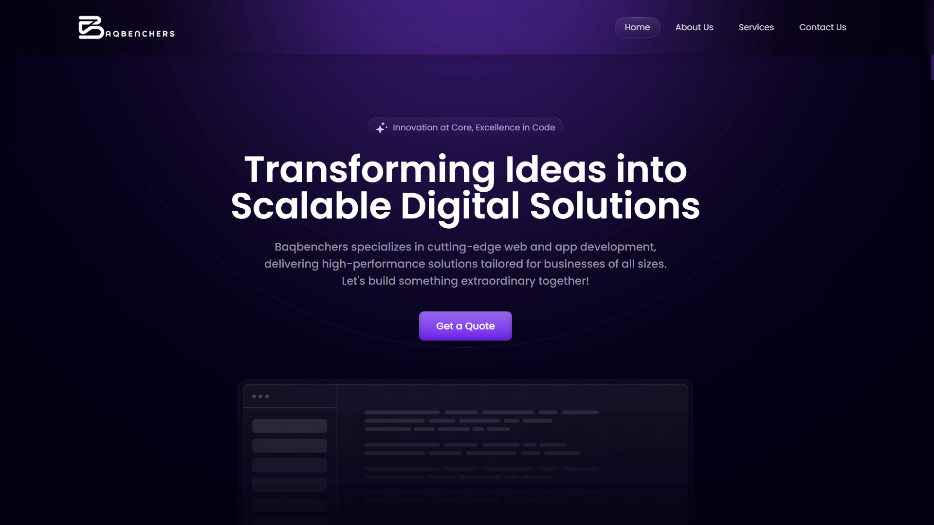 Transforming Ideas into Scalable Digital Solutions | Baqbenchers